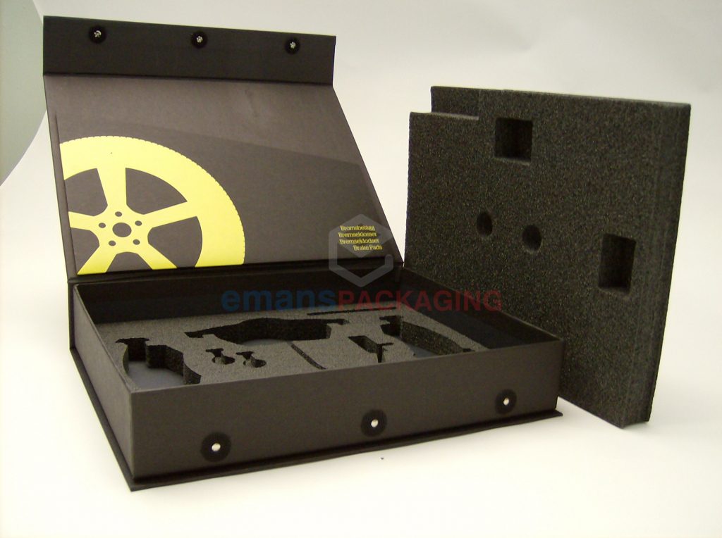 Flip Top Rigid Box with Foam Insertion | Custom Magnetic Lid Rigid Boxes