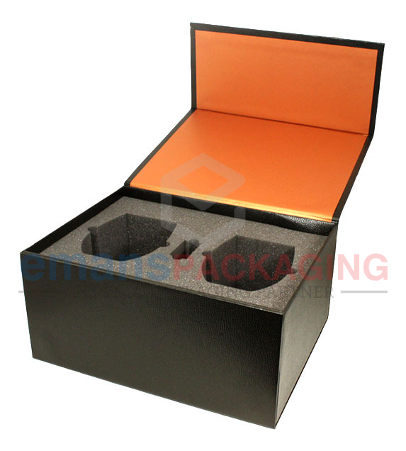 Flip Top Rigid Box with Foam Insertion | Custom Magnetic Lid Rigid Boxes