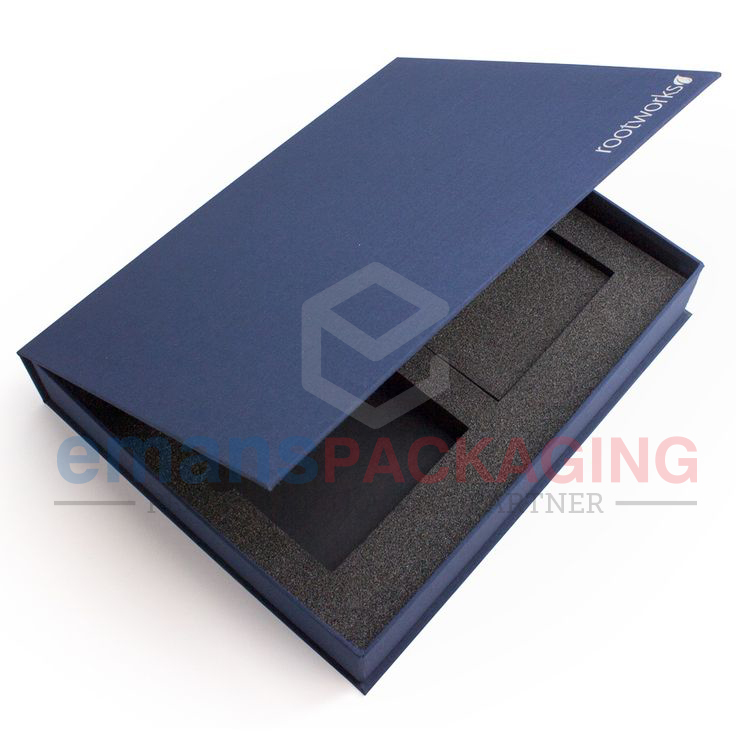 Flip Top Rigid Box with Foam Insertion | Custom Magnetic Lid Rigid Boxes