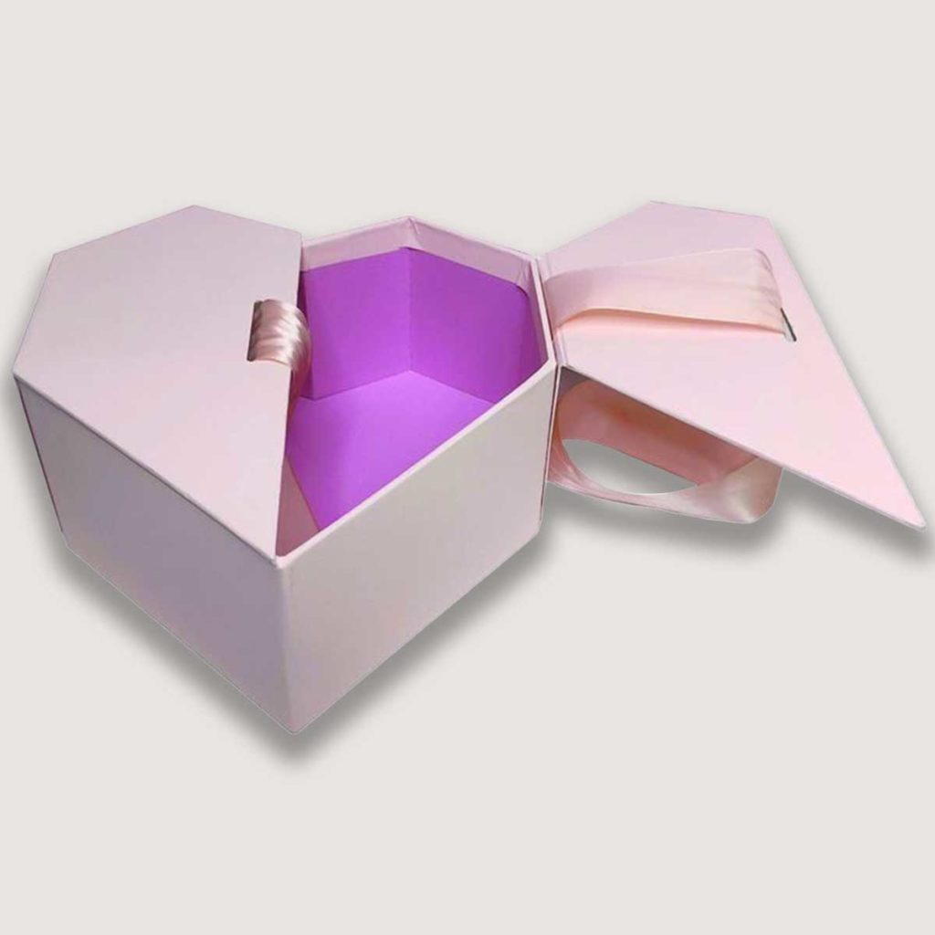 Custom Heart Shape Rigid Boxes | Wholesale Heart Shape Boxes USA